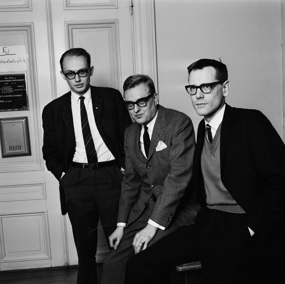 "Tre unga män hos Verdandi" - Per Ahlmark, Dieter Strand och Gunnar ...