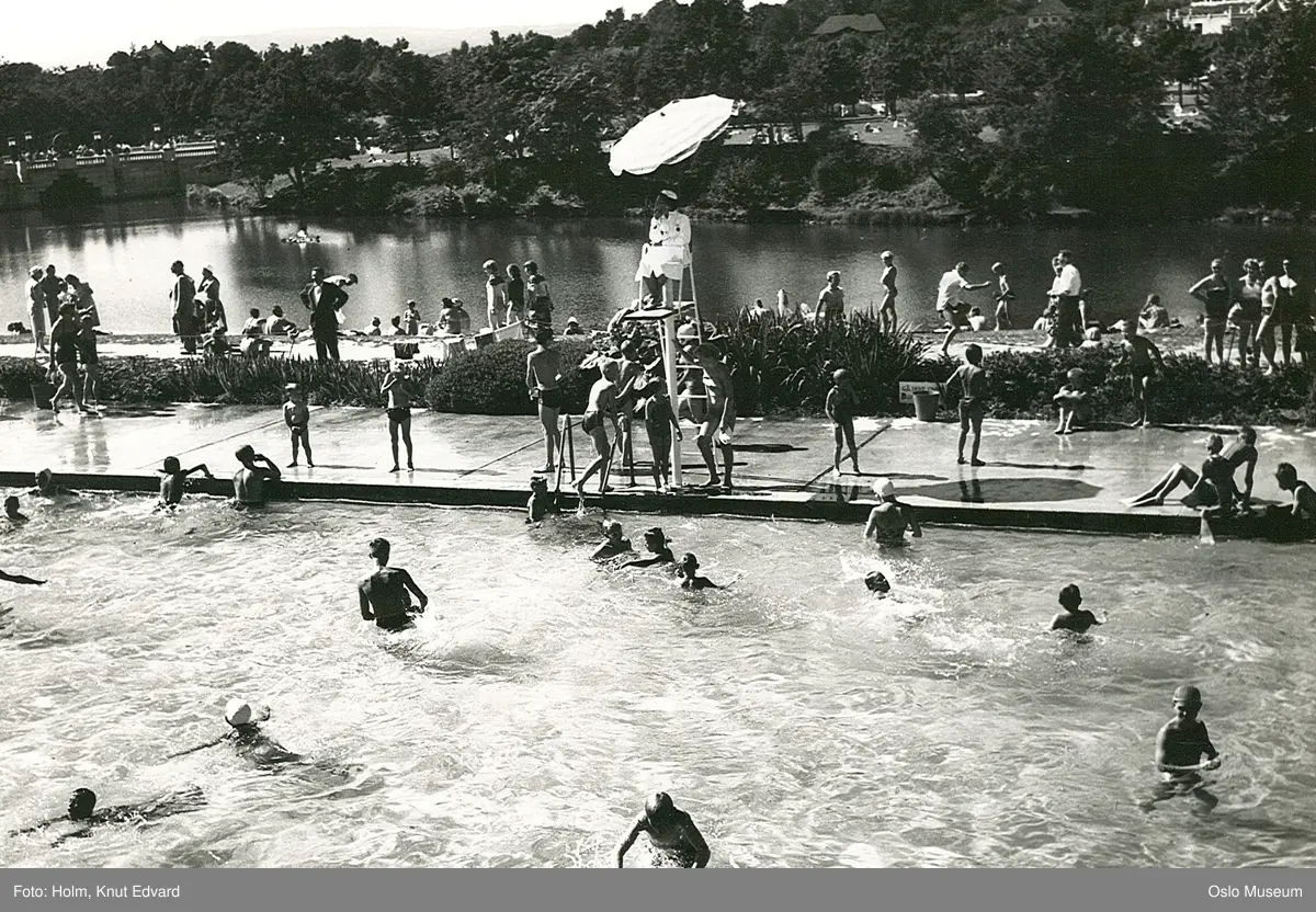 Frognerbadet. - Oslo Museum / DigitaltMuseum