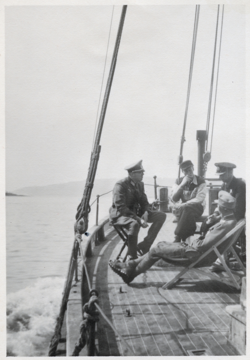 Tyska militärer i Norge. Generaloberst Eduard Dietl, Fregattenkapitän ...