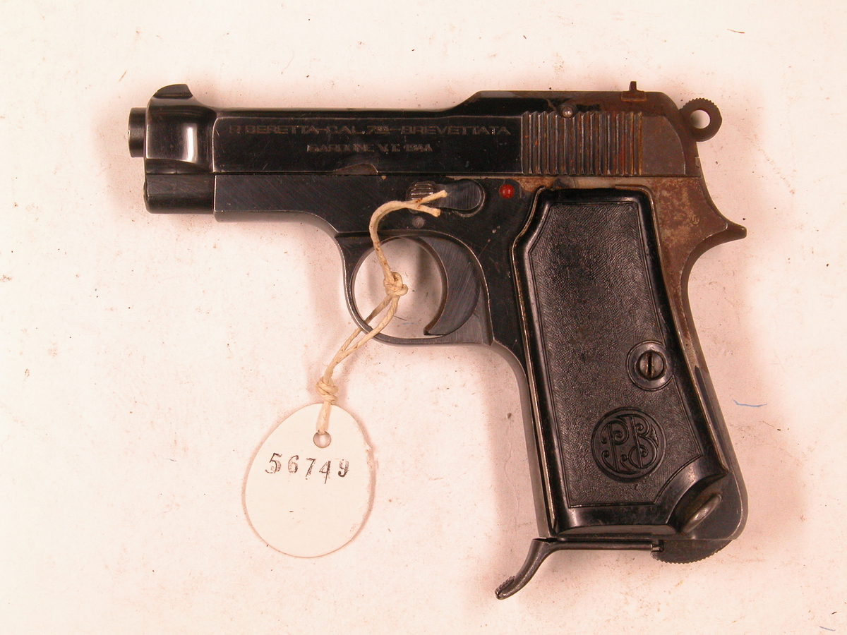 Pistol 7,65 mm Beretta M1935 - Forsvarets museer / DigitaltMuseum